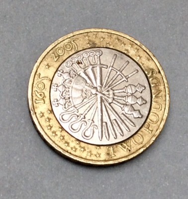 MINTING ERRORS Gunpowder plot Guy Fawkes 1605 - 2005 £2 two pound coin ...