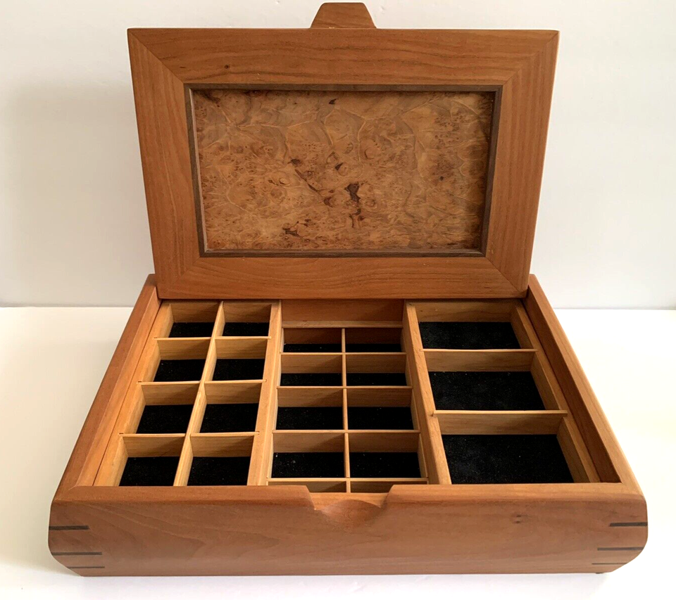 Steve Smith Artisan USA Handmade Wooden Jewelry Box "The Bevel" VERY ...