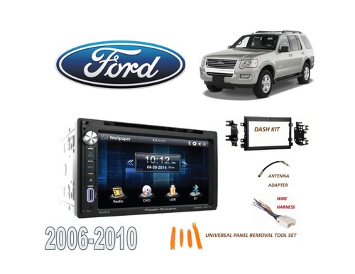 2006-2010 FORD EXPLORER DOUBLE DIN CAR STEREO KIT, BLUETOOTH USB ...