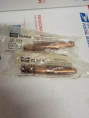 Anderson Hubbell AB Chance GL113 #4/6A CU Automatic Line Splice | eBay