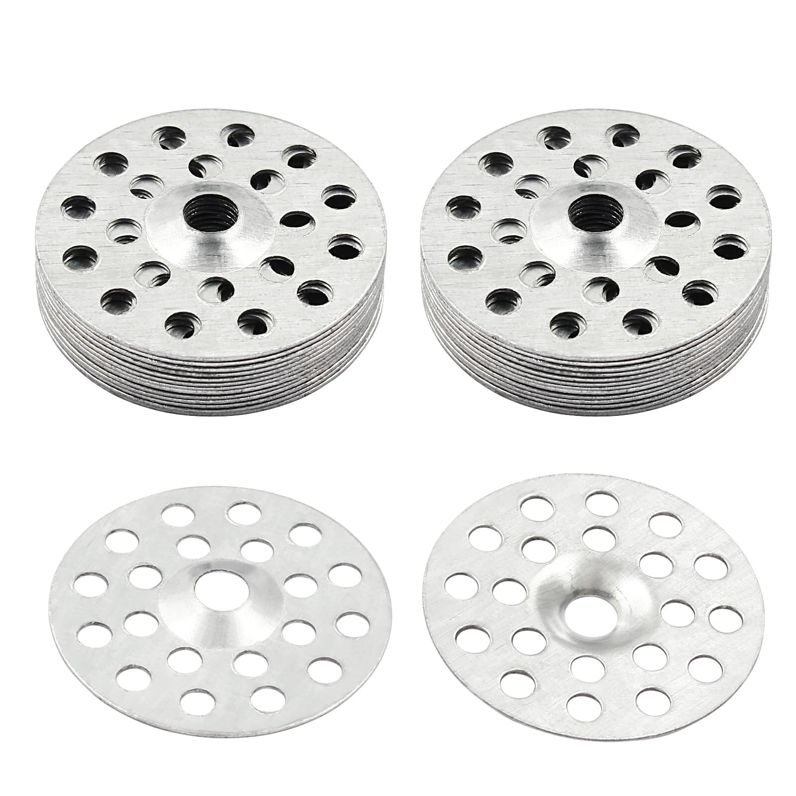 100pcs 1 inch Plaster Washers Zinc Metal Washer Plaster Repair Washers ...