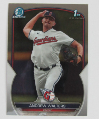 2023 Bowman Draft Baseball Andrew Walters 1st Chrome DBC-184 Cleveland ...
