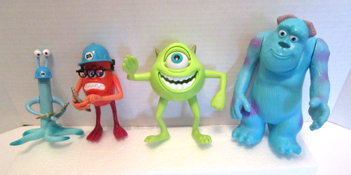 Monsters Inc 2001 Disney Pixar Action Figures LOT. Charlie Fungus Mike ...