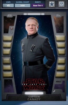 Star Wars Card Trader DIGITAL Space 2020 Variant Tier 6 CAPTAIN CANADY ...
