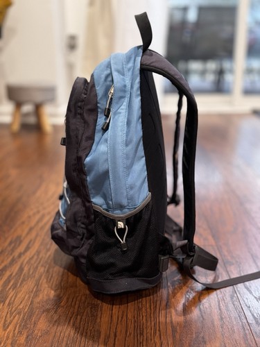 The North Face Jester Backpack Blue Black Outdoor Hiking School | eBay