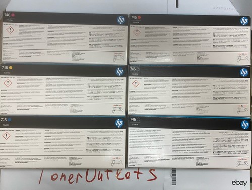 HP 746 300ml DesignJet Ink Set OF 6 P2V83A, P2V78A, P2V79A, P2V80A ...