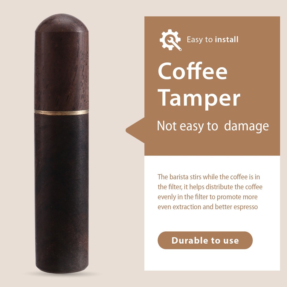 3X(WDT Tool Espresso Coffee Stirrer ,6 Needles Walnut Color S8N1)8204 ...