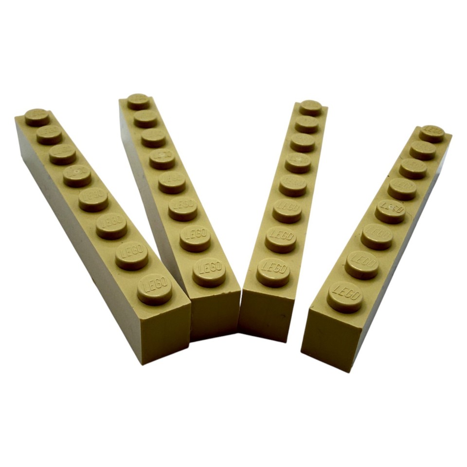 LEGO® 4x Stein 1x8 Brick Yellow 3008 4159774 Architecture Beige ...