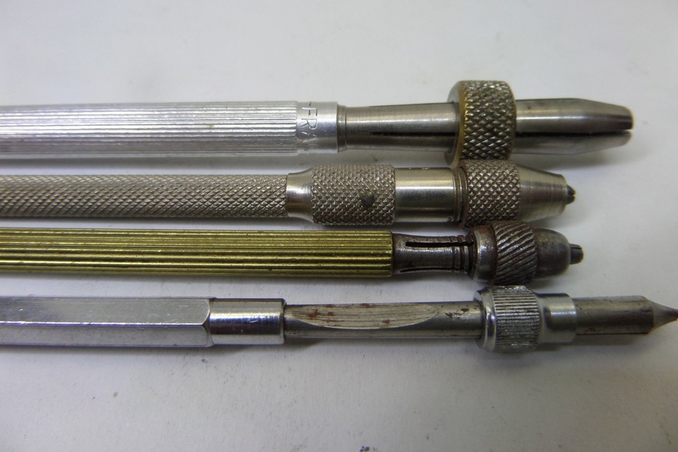 Vintage Pin Vise Watchmakers Jewelers Drill Watch Tool 4 Vices Vigor ...