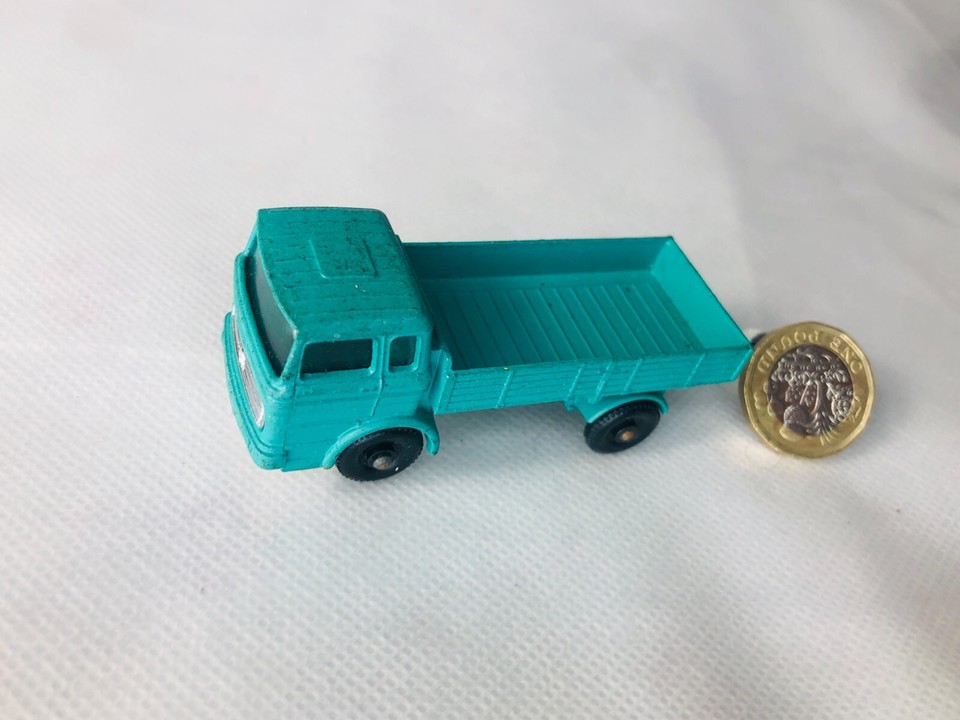 Toy Car Truck Mercedes Truck Blue Matchbox Lesney Vintage Diecast ra ...