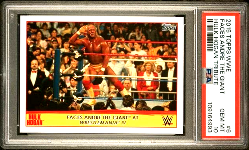 PSA 10 Donald TRUMP 2015 Topps Wrestlemania Hulk Hogan Faces Andre the ...