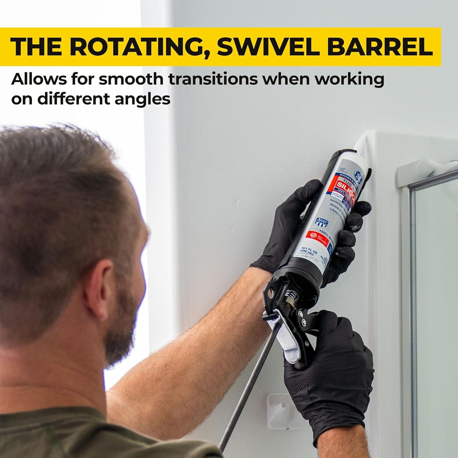 Heavy Duty Pro Caulk Gun, Rotating Barrel, Large 29 oz Tube | eBay