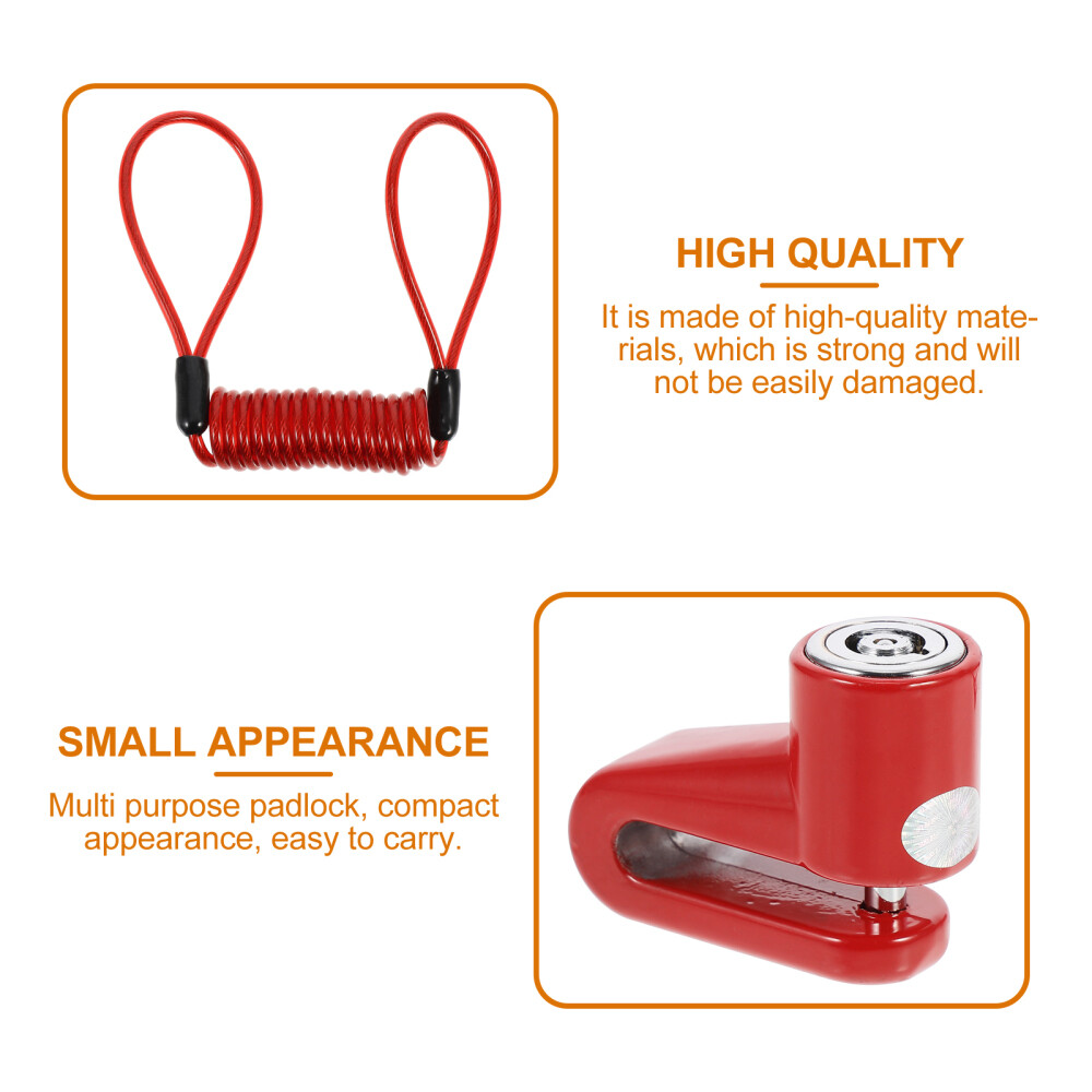 2 Sets Motorbike Security Lock Alarm Disc Lock Anti- Bike Scooter Lock ...