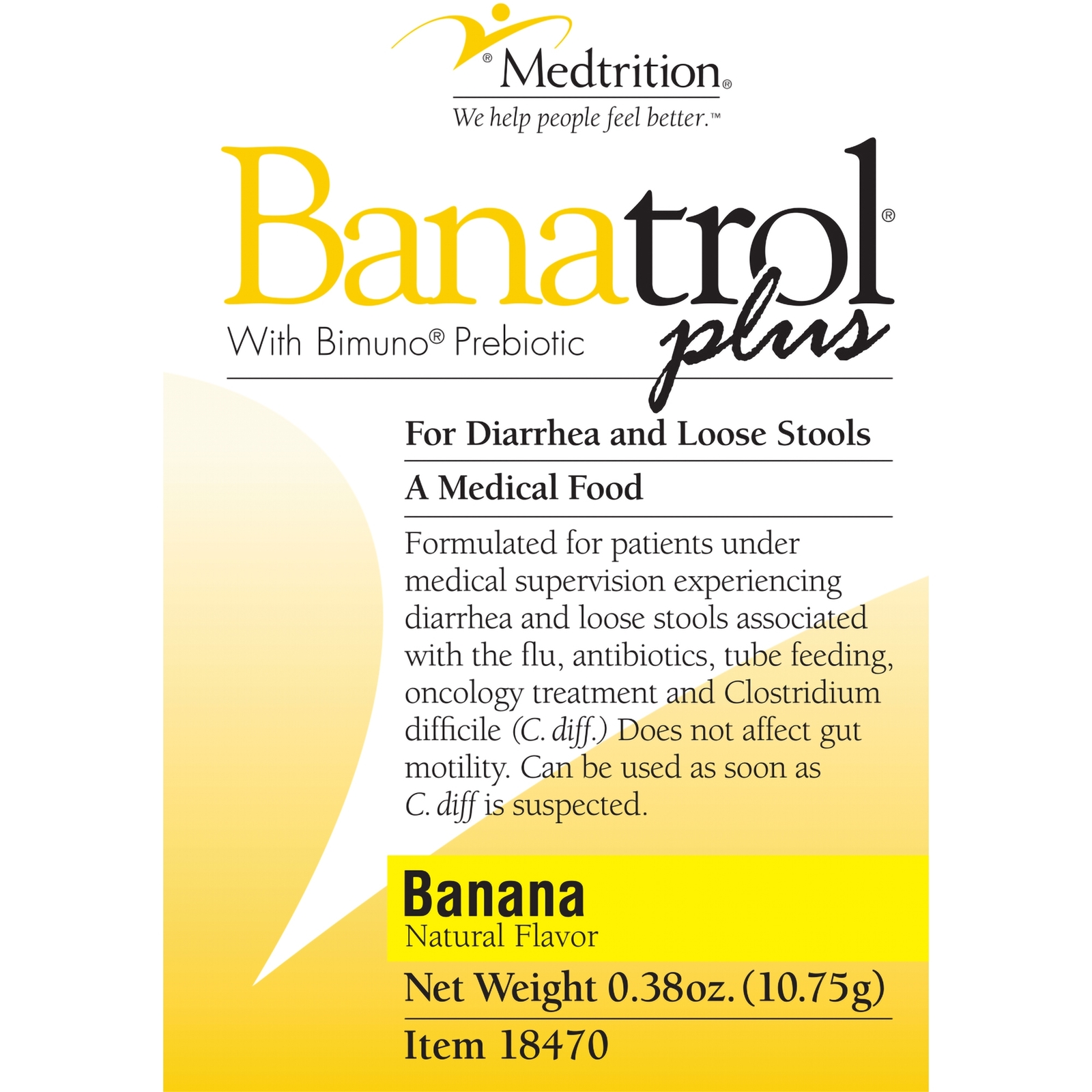 Banatrol Plus Oral Supplement Banana 11 Gram Packet 75 Ct | eBay