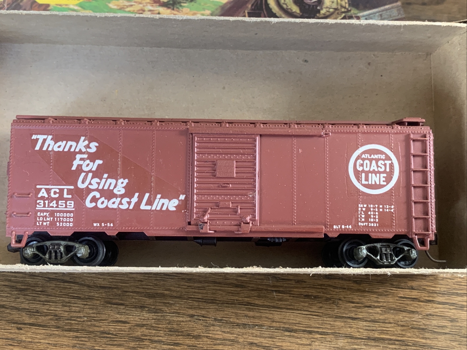 Athearn Ho Gauge Custom ACL Atlantic Coast Line 40' Boxcar #31459 | eBay