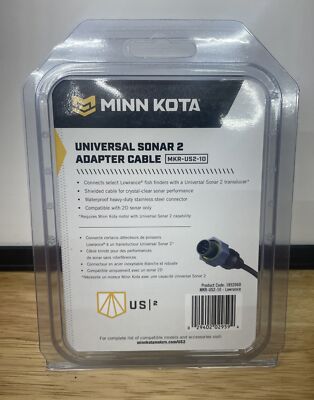 Minn Kota GENUINE MKR-US2-10 Universal Sonar Adapter Cable Lowrance ...
