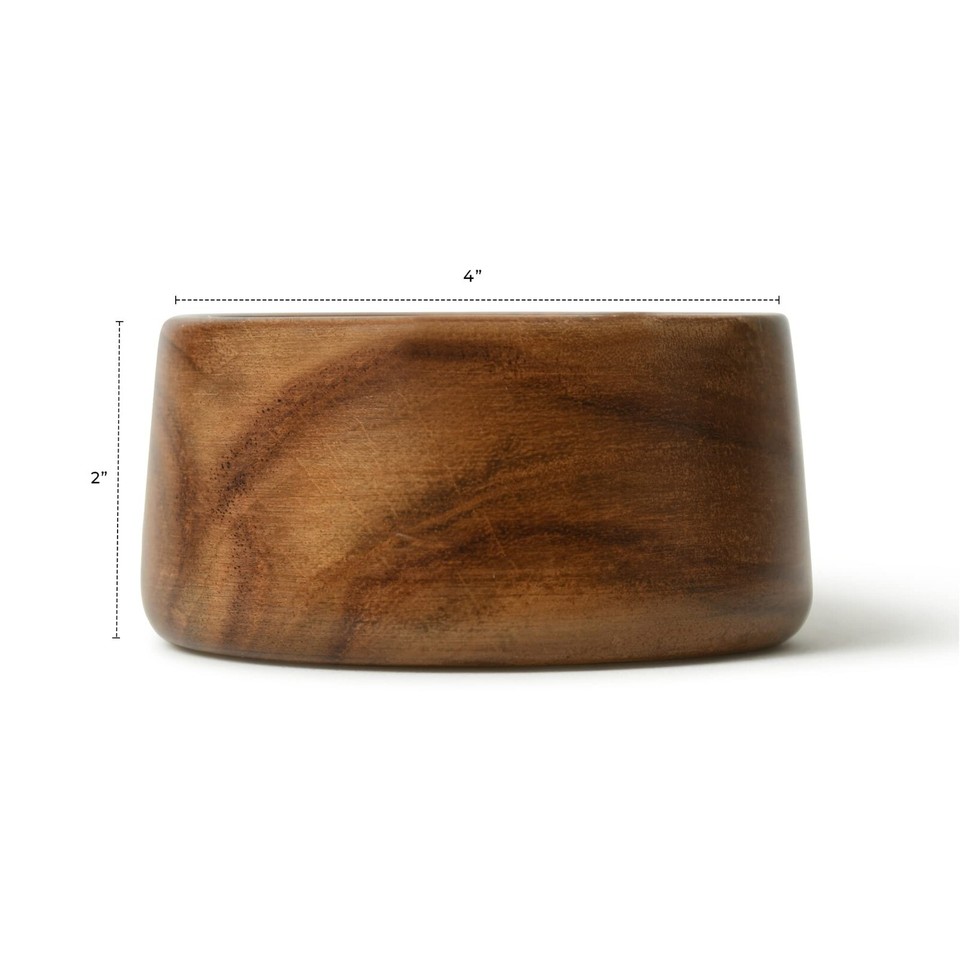 Handcrafted Solid Wooden Round Shape Multipurpose Serving Bowl for ...