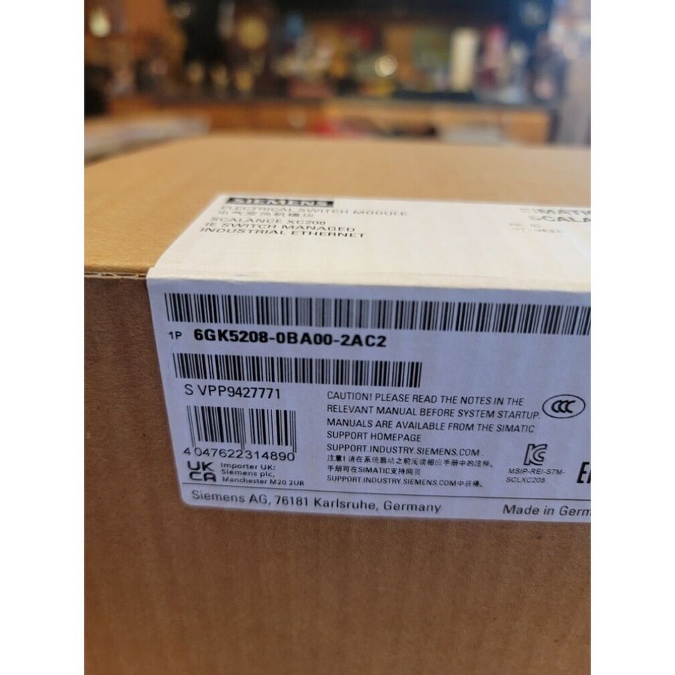New Siemens 6GK5208-0BA00-2AC2 SCALANCE XC208 manageable 6GK5 208-0BA00 ...