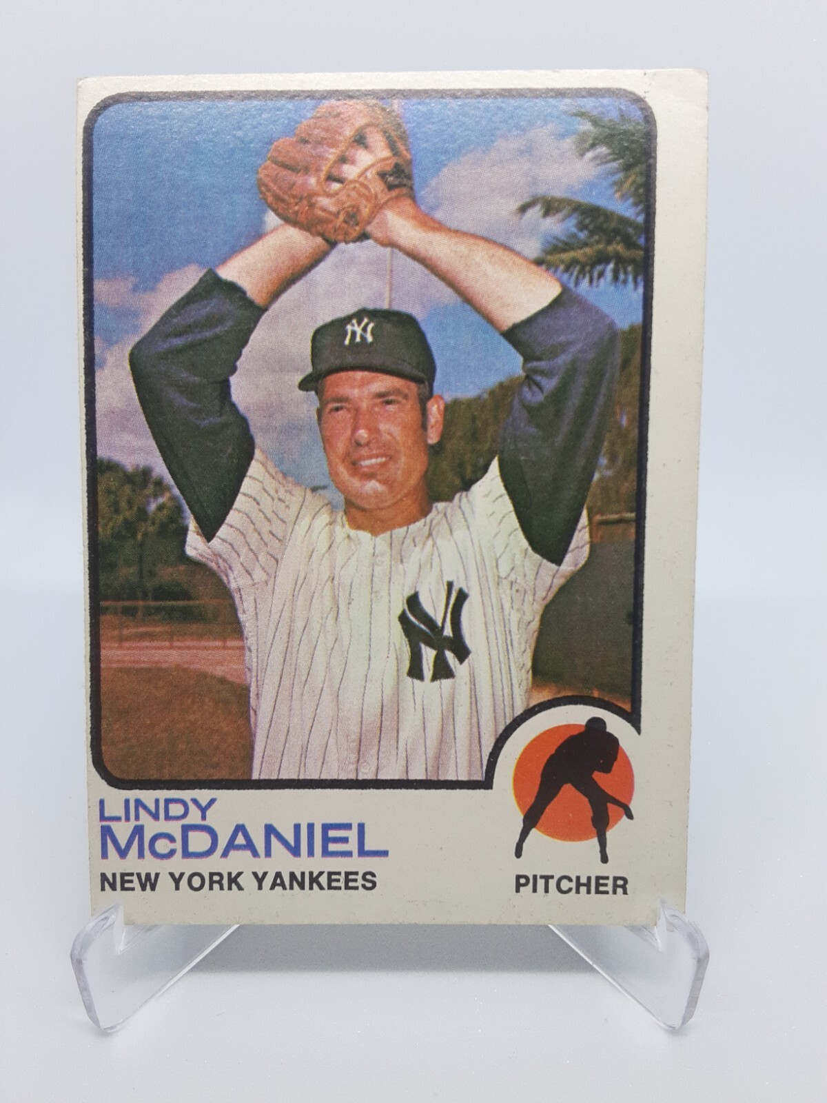 1973 Topps New York Yankees Baseball Card #46 Lindy McDaniel | eBay