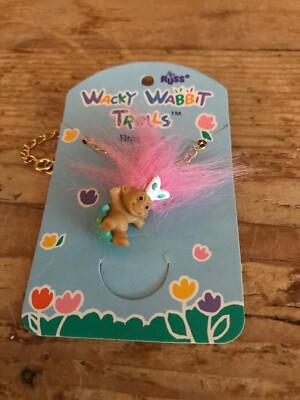 NOS WACKY WABBIT TROLL BRACELET Easter CHILDRENS BRACELET pink | eBay