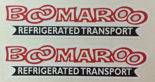 Boomaroo Refrigerated Transport Set 2 Stickers Collectable Toy Sticker ...