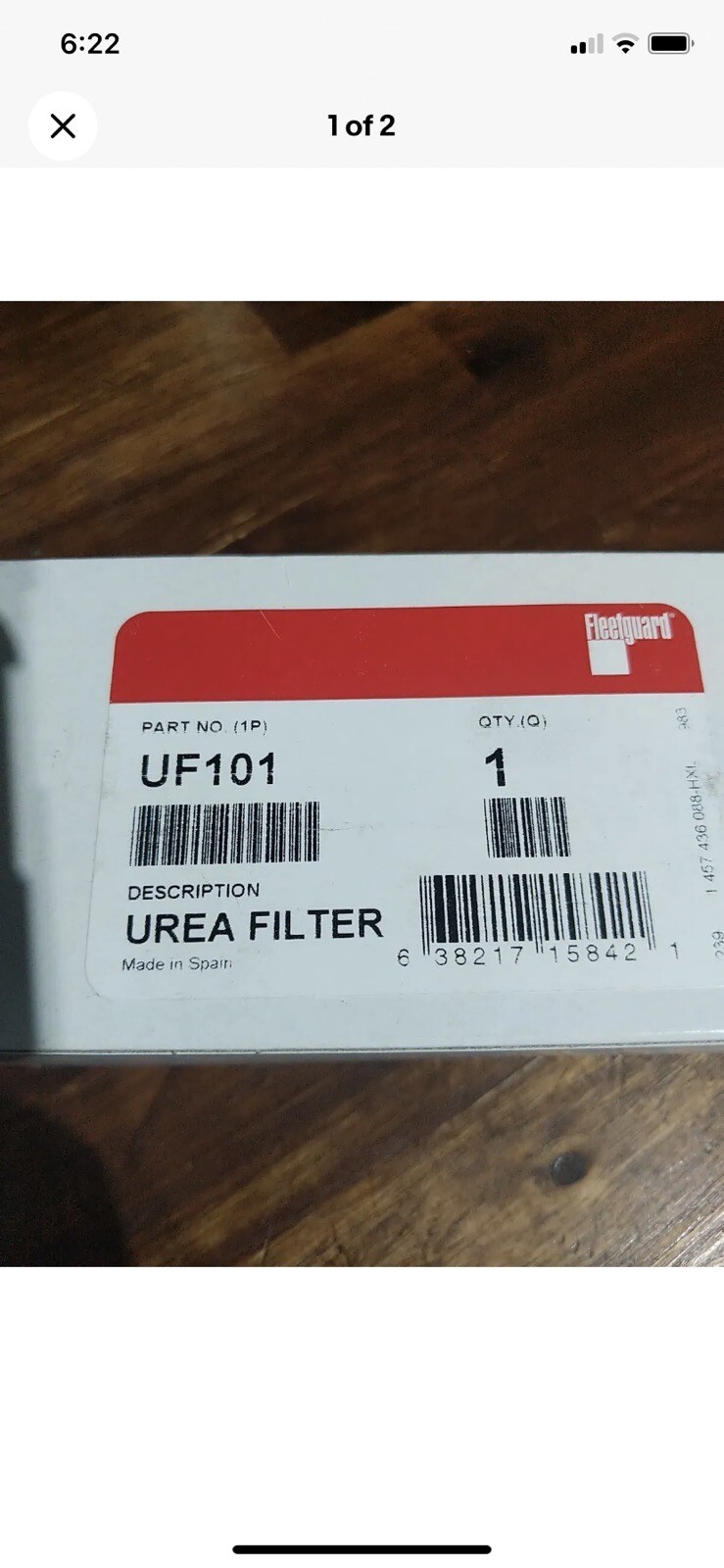 Urea Def Fleetguard Uf101 Cummins Rep 5303604 Bosch 1457436033 for sale ...