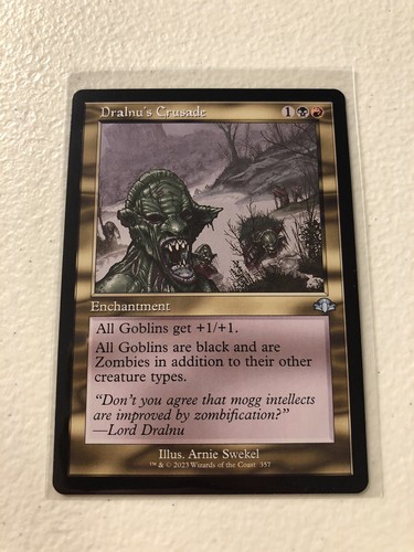Dralnu’s Crusade Retro Frame NON Foil Dominaria Remastered DMR MTG ...