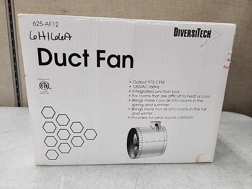 NEW Diversitech 625-AF12 12 Round Duct Fan - 975 CFM | eBay