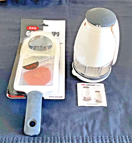 2 OXO Good Grips Gadgets--OXO Hand Held Mandolin Slicer & OXO Chopper ...