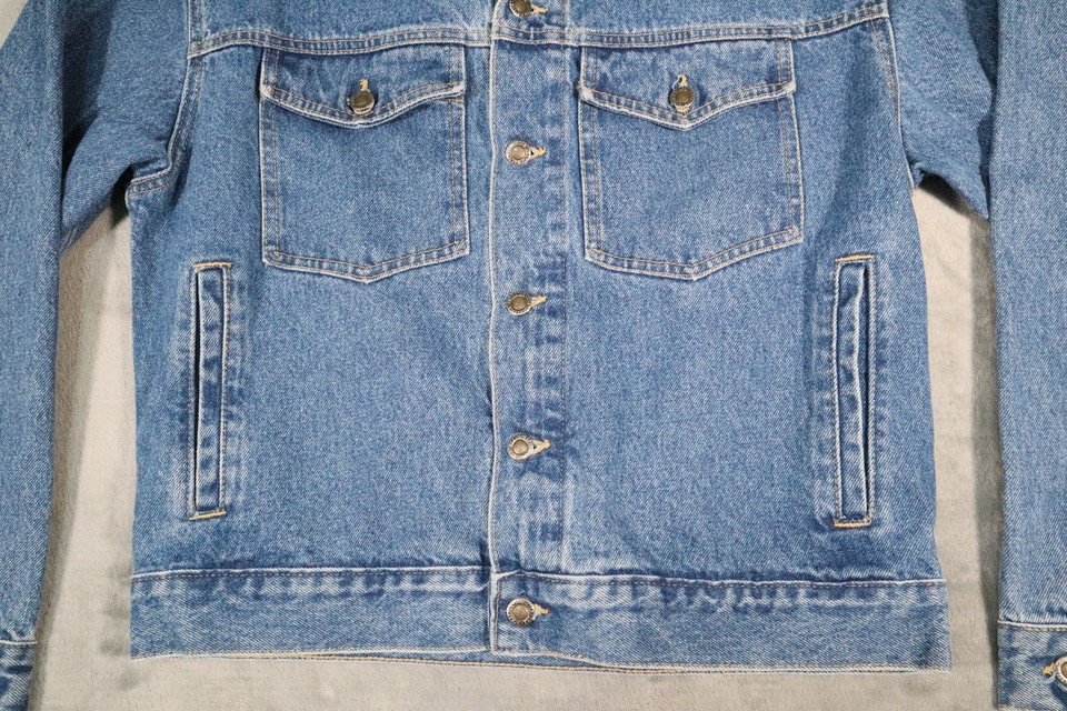 Vintage Schaefer Outfitter 581 Denim Trucker Jacket Mens Medium Light ...