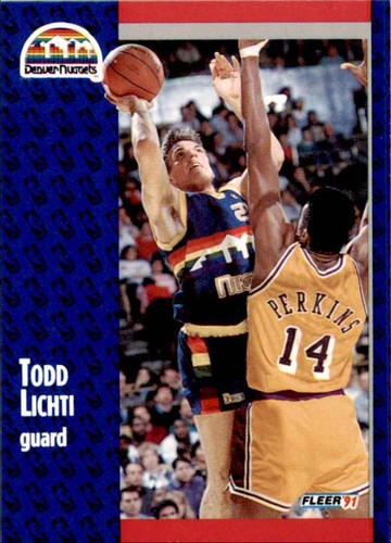 1991-92 Fleer Todd Lichti . Denver Nuggets #51 | eBay