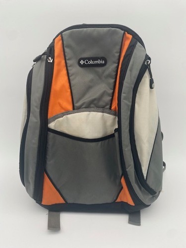 Columbia Gray & Orange Trekster Diaper Bag Backpack - Stroller Tabs ...