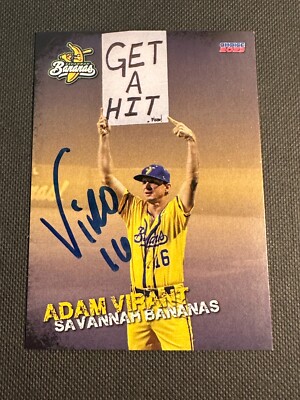 Adam Virant Signed 2023 Savannah Bananas Choice Baseball Team Set Card ...