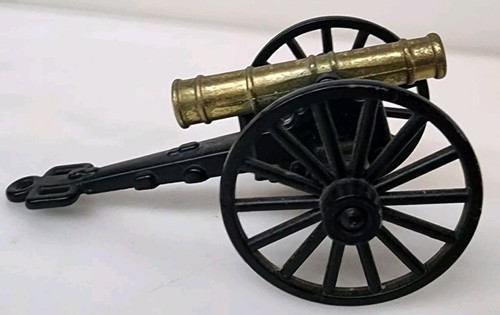 Miniature Spring Loaded Toy Cannon Made in Italy Cast Metal GP ART 373 ...