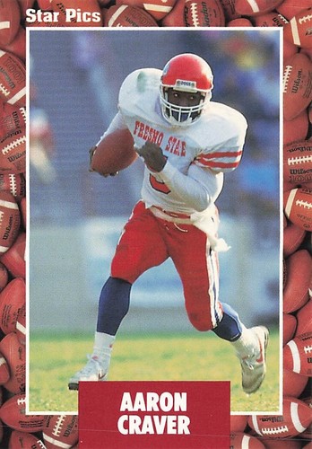 1991 Star Pics #90 AARON CRAVER RC Fresno State Bulldogs Rookie | eBay