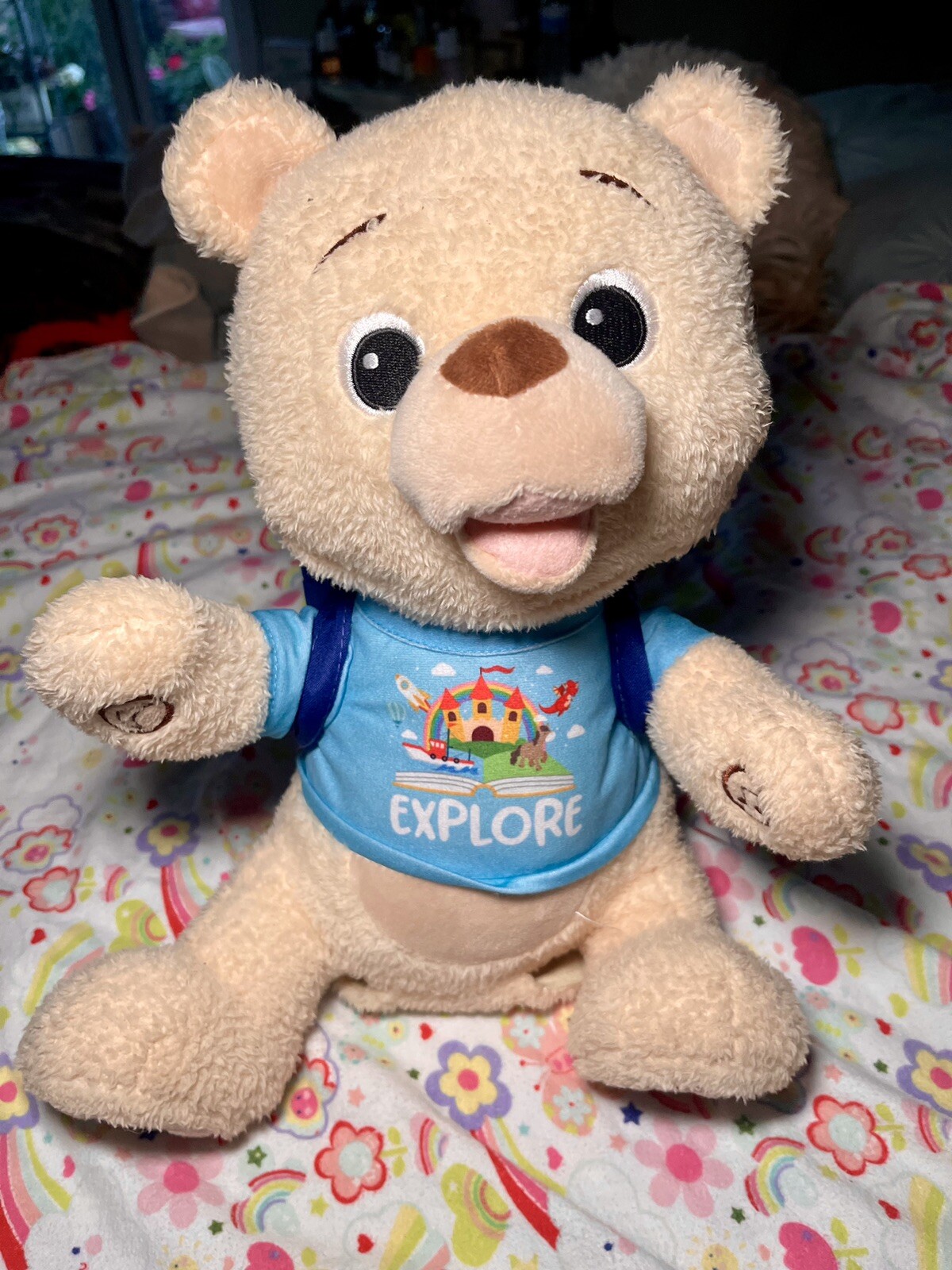 Spark Create Imagine Musical Light Up Bear Works Explore Backpack 14 ...