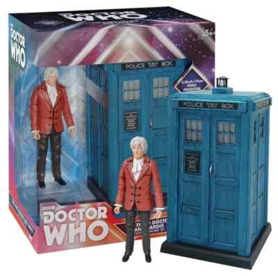 DOCTOR WHO The 3rd Doctor and TARDIS Time Monster Figure Set Boxed NEW ...