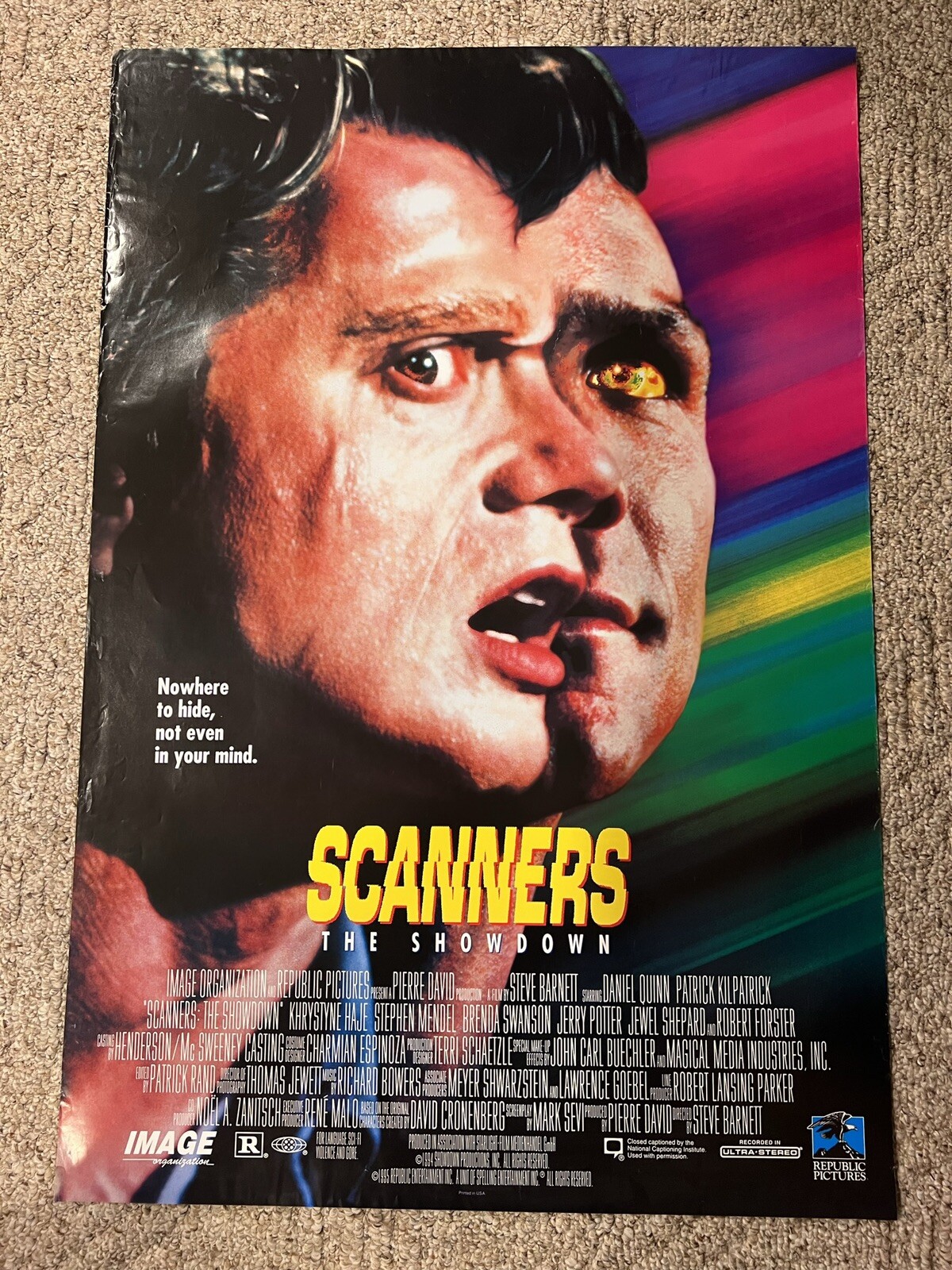 Original Vintage Movie Poster: Scanners: The Showdown (1995) Approx 27 ...