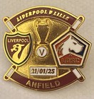 Liverpool FC pin Badge - Liverpool V LOSC LILLE Matchday Badge 21/01/25 ...
