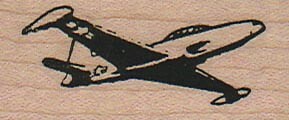 Jet Plane 1 x 2" Rubber Stamp, Airplane Stamp, Transport Stamp | eBay ...