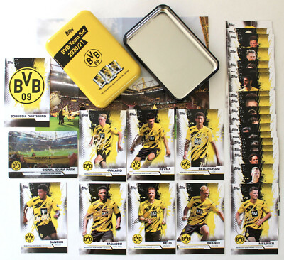 Topps BVB Borussia Dortmund TEAM-SET 20/21 2020/2021 30 KARTEN CARDS ...