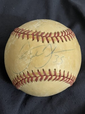 FRANK THOMAS Signed OAL Bobby Brown Baseball HOF Chicago White Sox ...