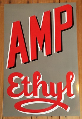 AMP Ethyl vinyl sticker for petrol bowser collectors | eBay Australia