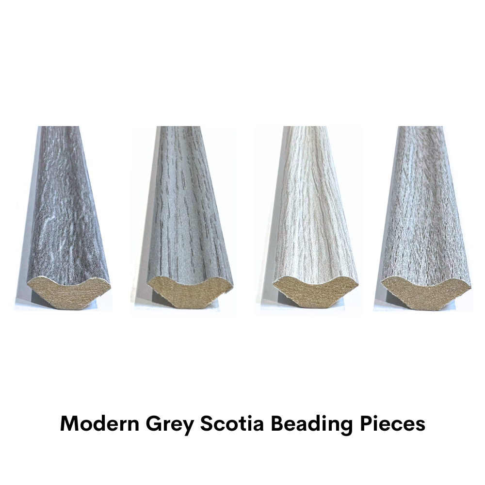 Grey Scotia Beading Floor Edging Strips 2.4m Length Neat Finish 1 or 10 ...