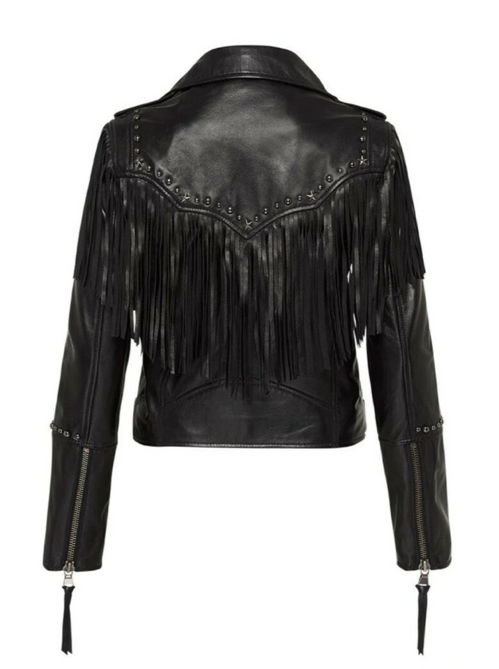 NWT Spell & the Gypsy Collective Designs Teador Leather Fringe Jacket ...