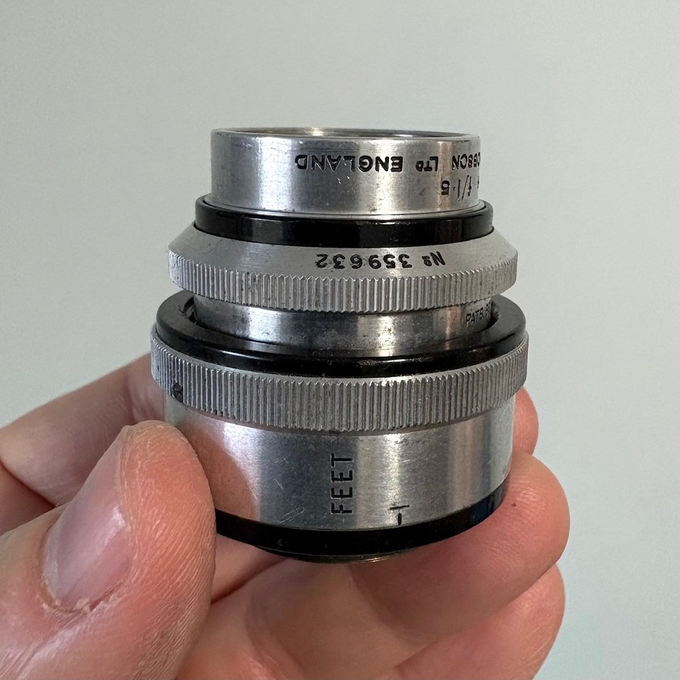 Taylor-Hobson Cooke Kinic 1 Inch f1.5 C Mount 16mm Movie Lens Bolex ...