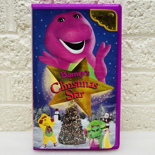 Barney's Christmas Star (VHS, 2002) VCR Video Cassette Tape Clamshell ...