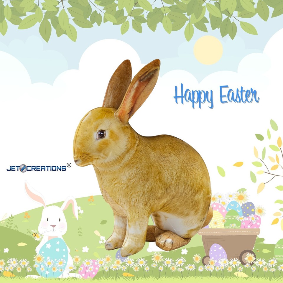 Jet Creations Bunny Rabbit Inflatable Birthday Party Pet Air Stuffed ...