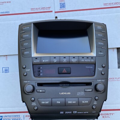 2006 Lexus Is250 FRONT NAVIGATION RADIO STEREO SCREEN HEADUNIT 2006 ...