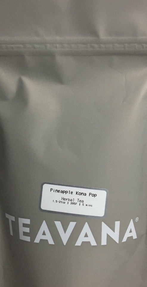 🍑 ️🍍NEW! RARE! Sealed 2 oz Teavana Pineapple Kona Pop Loose Leaf Herbal ...